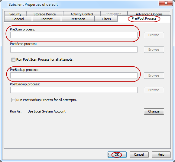 Advanced Configuration - OpenVMS File System iDataAgent