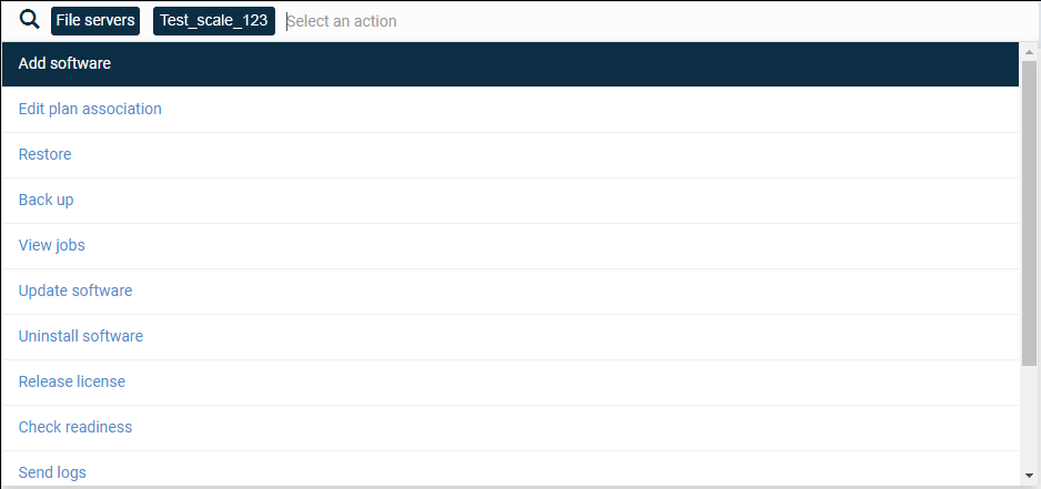 Initiating Actions from the Global Search Bar