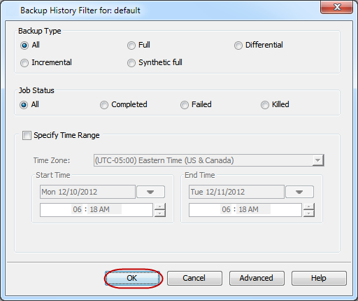 Backup - OpenVMS File System iDataAgent