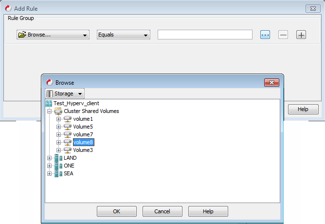 Configuration for Microsoft Hyper-V IntelliSnap