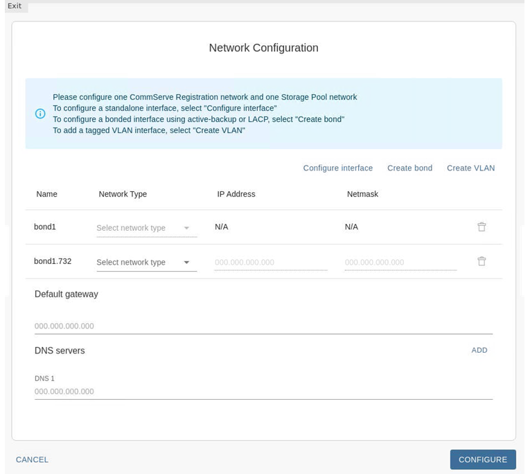 Deploying HyperScale X With Tagged VLAN With Bonding and Management Network