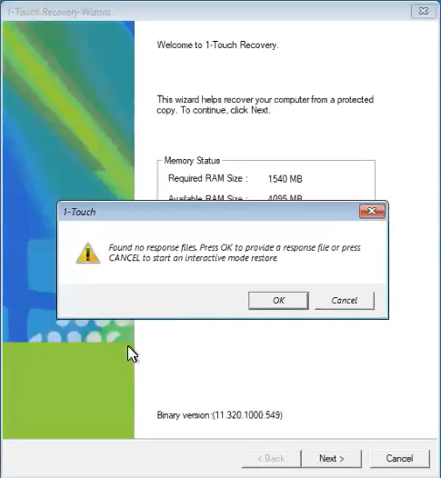 Cloning a Computer using 1-Touch Recovery (Interactive)